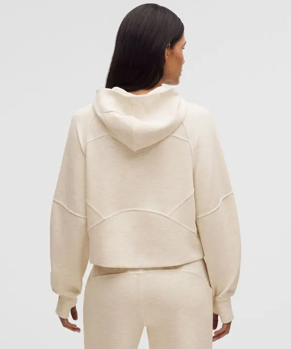 Lululemon Scuba Oversized Full-Zip Hoodie - Heathered Light Ivory